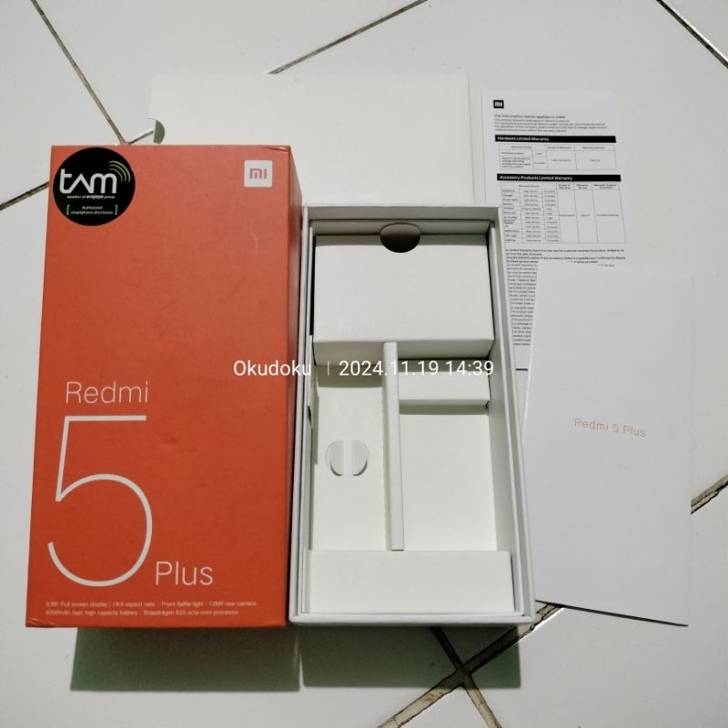Jual Dus Box Xiaomi Redmi 5 Plus Original Copotan | Shopee Indonesia