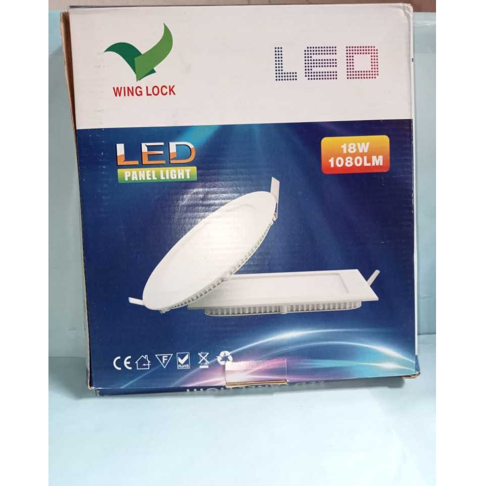 Jual Panel LED Wing Lock (kotak) 18 Watt | Shopee Indonesia