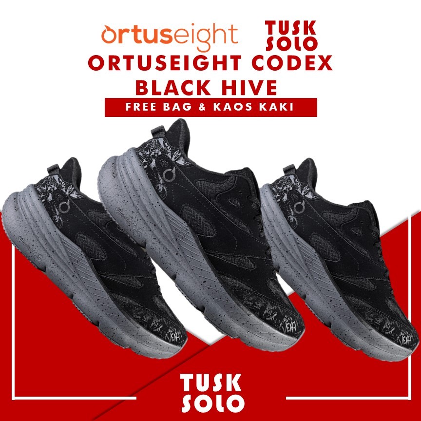 Jual Sepatu Ortuseight Codex Black Hive Marvel Edition Original Sepatu ...