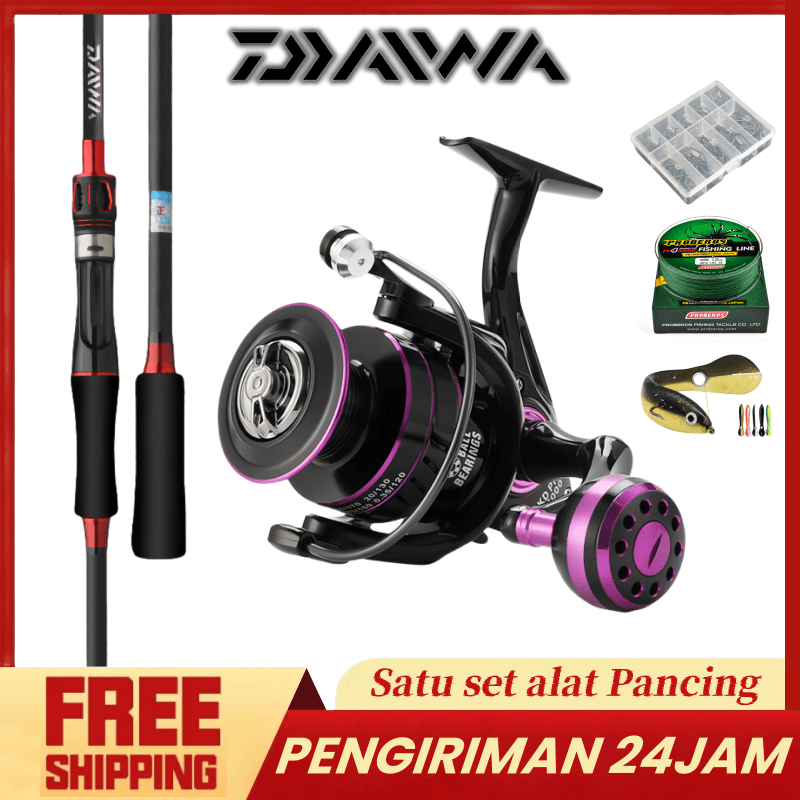 Jual Daido 165cm-270cm Pancing Set Power Hand 1000-6000 Glass Fiber ...
