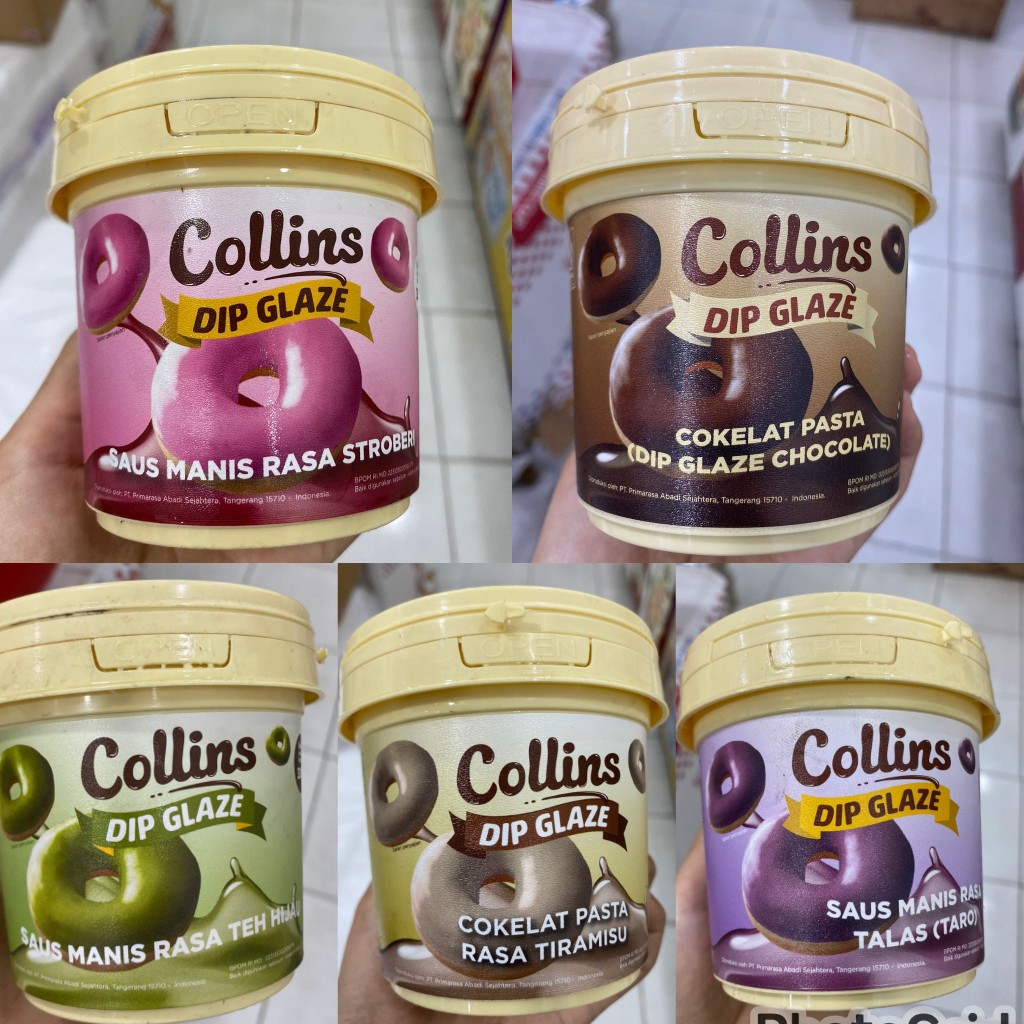 Jual Collins Dip Glaze All Varian 300gr | Shopee Indonesia