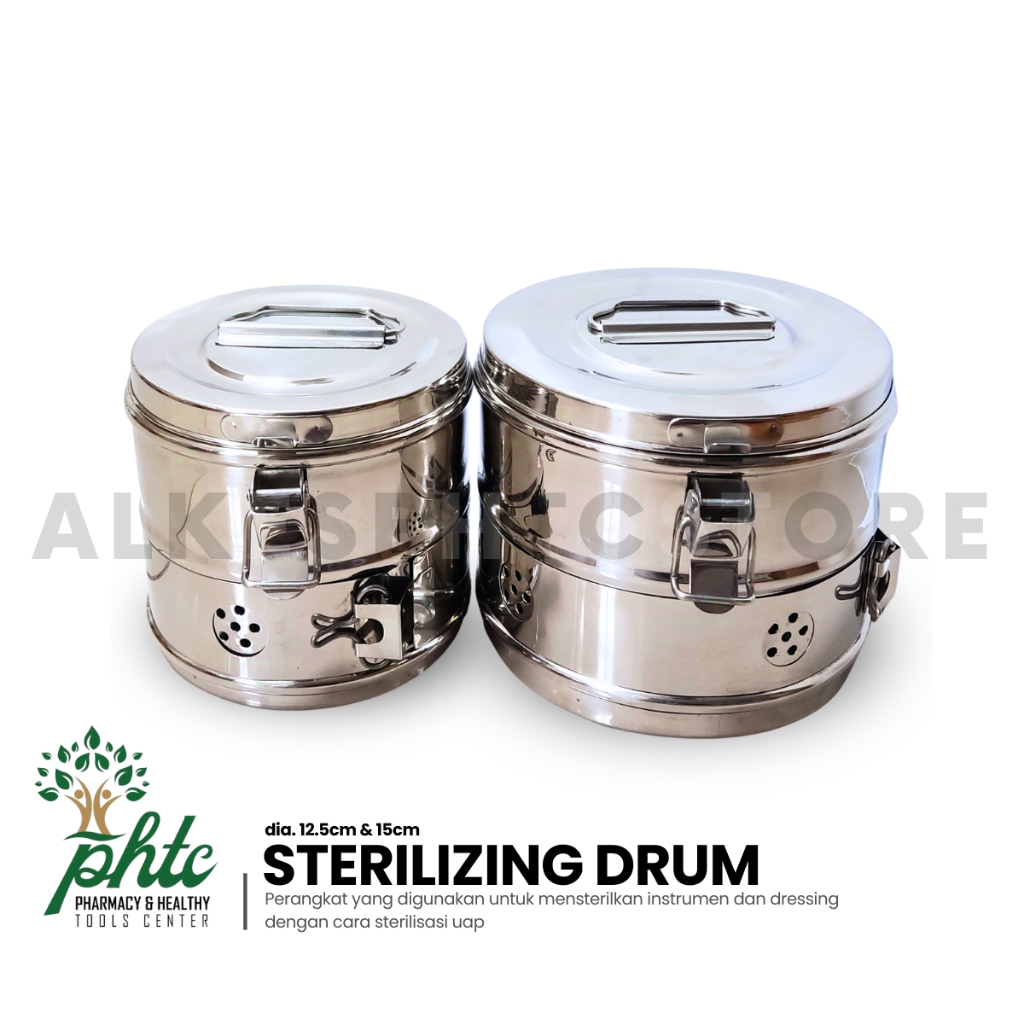 Jual Sterilizing Drum Alat Steril Uap l Tromol Kassa / Dressing ...