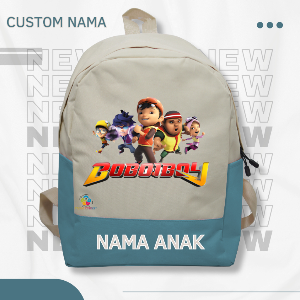 Jual Tas Ransel Backpack Anak Karakter Boboiboy - Tas backpack Sekolah Anak SD TK (FREE NAMA ...