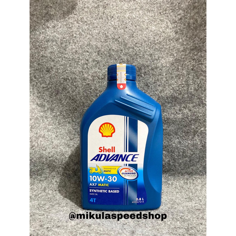 Jual OLI SHELL MATIC ADVANCE AX7 10W30 ORIGINAL 100% | Shopee Indonesia