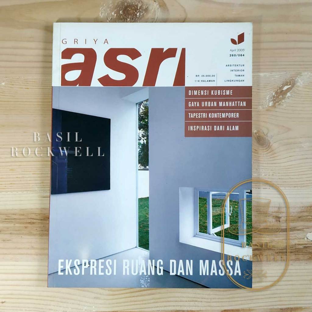 Jual Griya Asri Majalah Arsitektur Edisi April 2005 Desain Interior ...