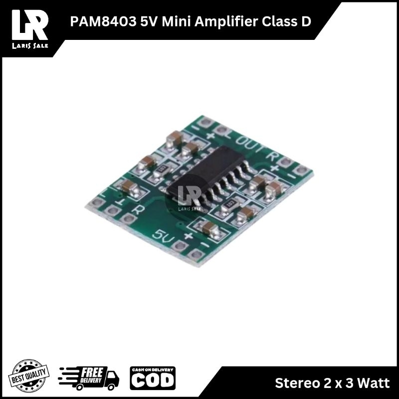 Jual PAM8403 Modul Ampli Mini 5V Stereo 2 x 3 Watt Digital Mini ...