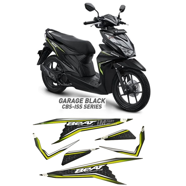 Jual Stiker Beat LED K1A 2020 Hitam Kuning Garage Black CBS ISS Series ...