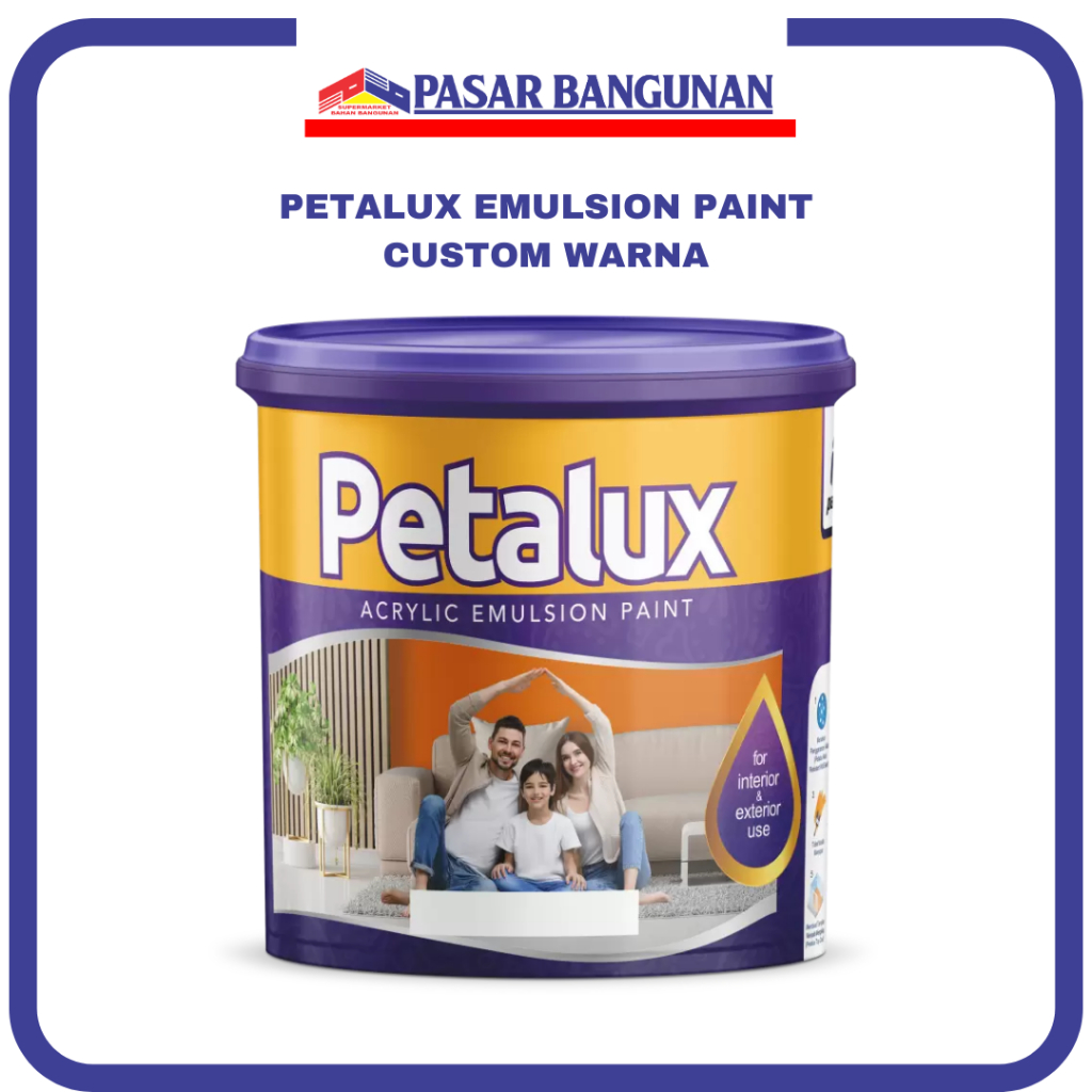 Jual Petalux Acrylic Emulsion Paint 5kg (harga menyesuaikan warna by ...
