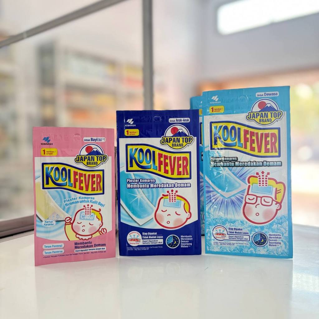 Jual KOOLFEVER plester kompres demam | Shopee Indonesia