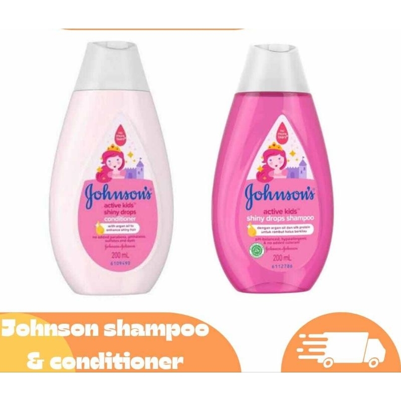 Jual JOHNSON's Active Kids Shiny Drops 200ml [ Shampoo | Conditioner ...