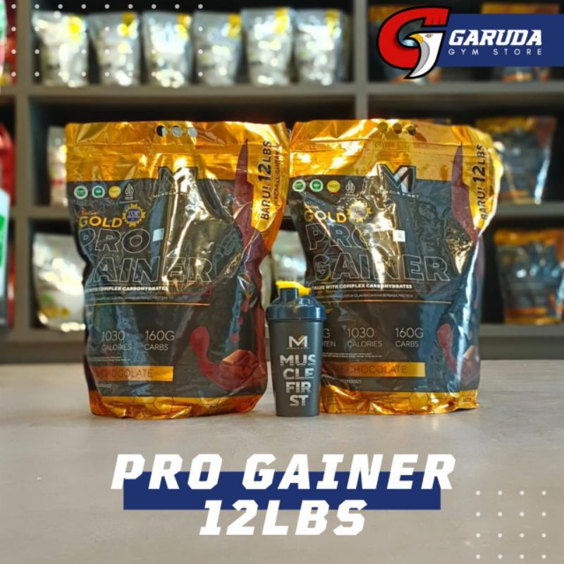 Jual M1 MUSCLE FIRST PRO GAINER GOLD 12LBS BPOM Mass Weight Gain 12LB | Shopee Indonesia