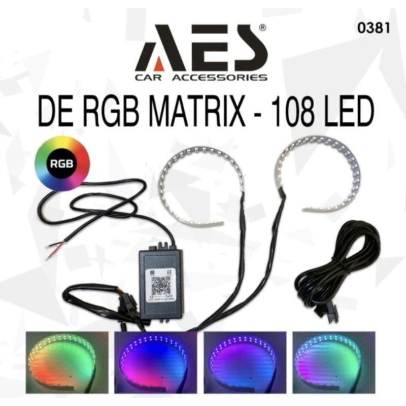 Jual Lampu Demon Eyes Devil Eyes RGB Matrix 360 108 LED AES Welcome ...