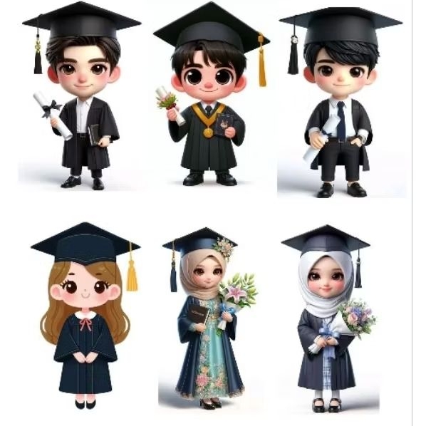 Jual Topper wisuda untuk buket/tower snack/mading snack/cake snack ...