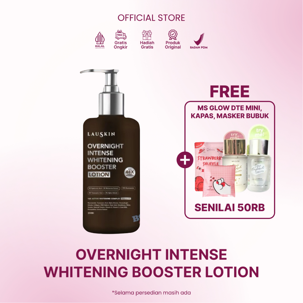 Jual Special Edition Pump - Lauskin Overnight Whitening Booster Body ...