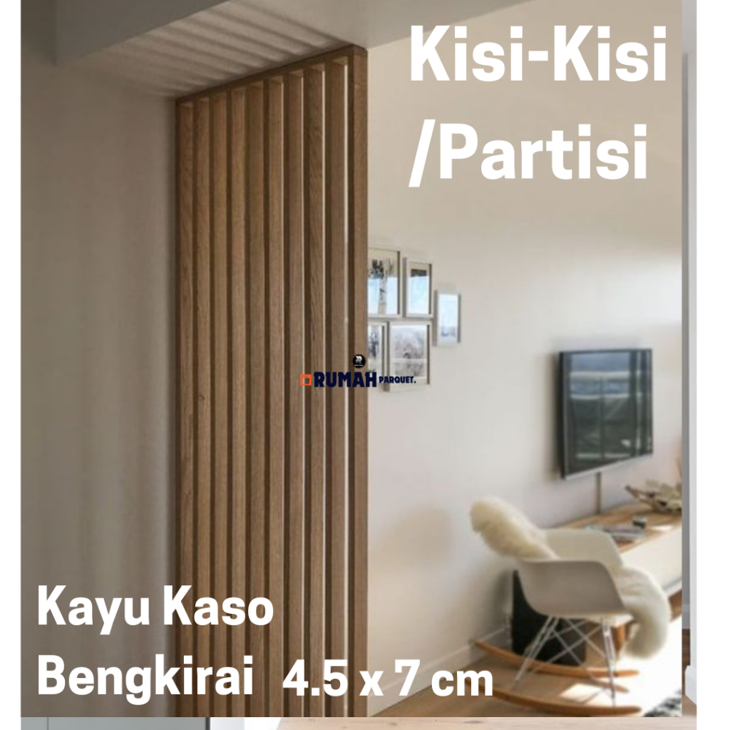 Jual Kayu Kaso Bengkirai/4.5x7cm/Kaso/Fasad/Kisi-kisi/Partisi | Shopee ...