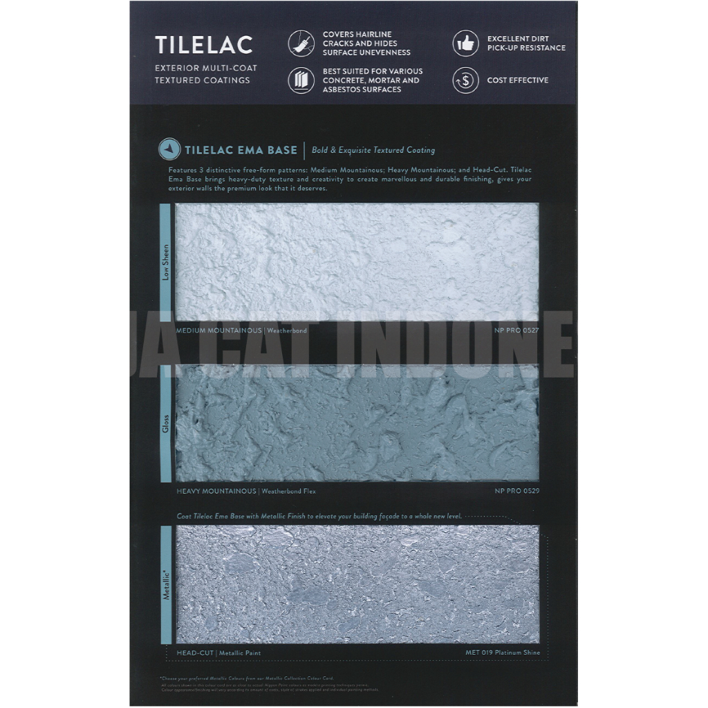 Jual Cat Tembok Tekstur Kamprot Nippon Paint Tilelac Textured Paint 25 ...