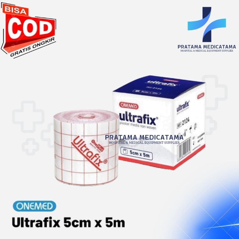 Jual Plester Luka Ultrafix 5x5 Non Woven / Ultrafix Original Onemed 5cm ...