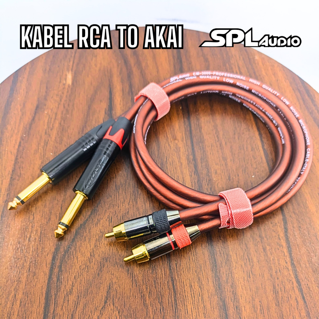 Jual Kabel Jack Akai To RCA Satu Set Kabel Audio 2x Akai Mono To 2x RCA ...