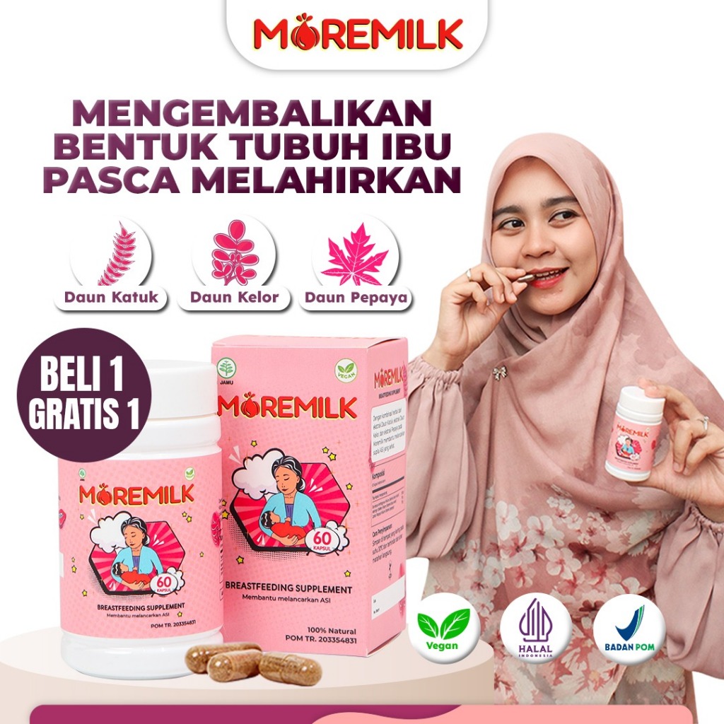 Jual BUY1GET1 MOREMILK - SUPLEMEN ASI BOOSTER - PENAMBAH ASI - DAPAT ...