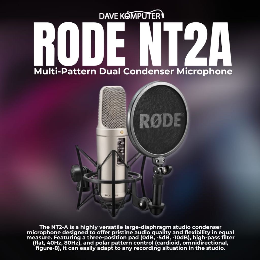 Jual RODE NT2-A NT2A Multi Pattern Dual Condenser Microphone | Shopee ...
