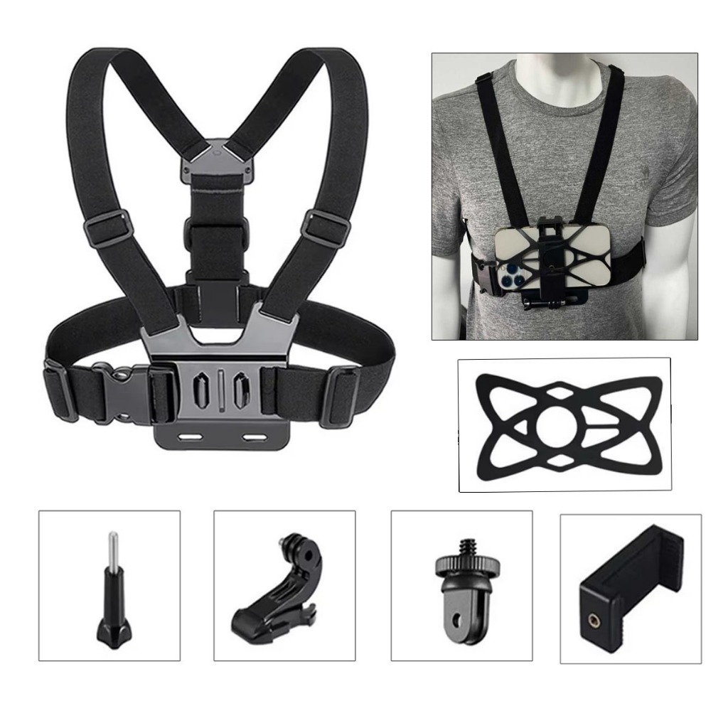Jual taqtiqtuq Chest Strap Hp Dada Full Set Holder Hp Dada Untuk Vlog ...