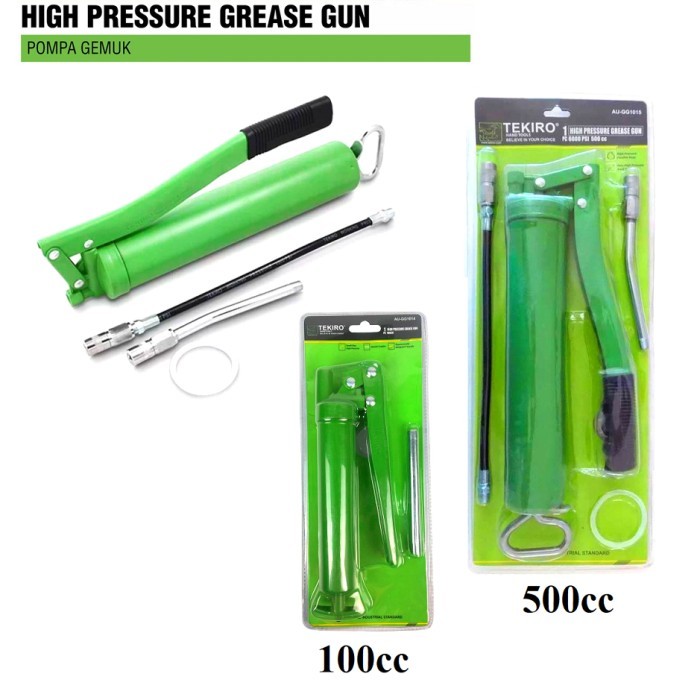 Jual TEKIRO HAND GREASE GUN 500CC/POMPA GEMUK TANGAN 100CC/POMPA TABUNG ...