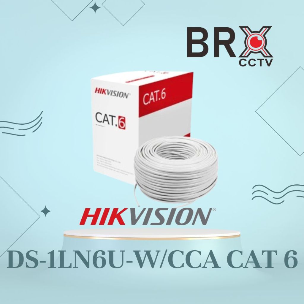 Jual KABEL LAN HIKVISION DS-1LN6U-W/CCA CAT 6 PER METER | Shopee Indonesia