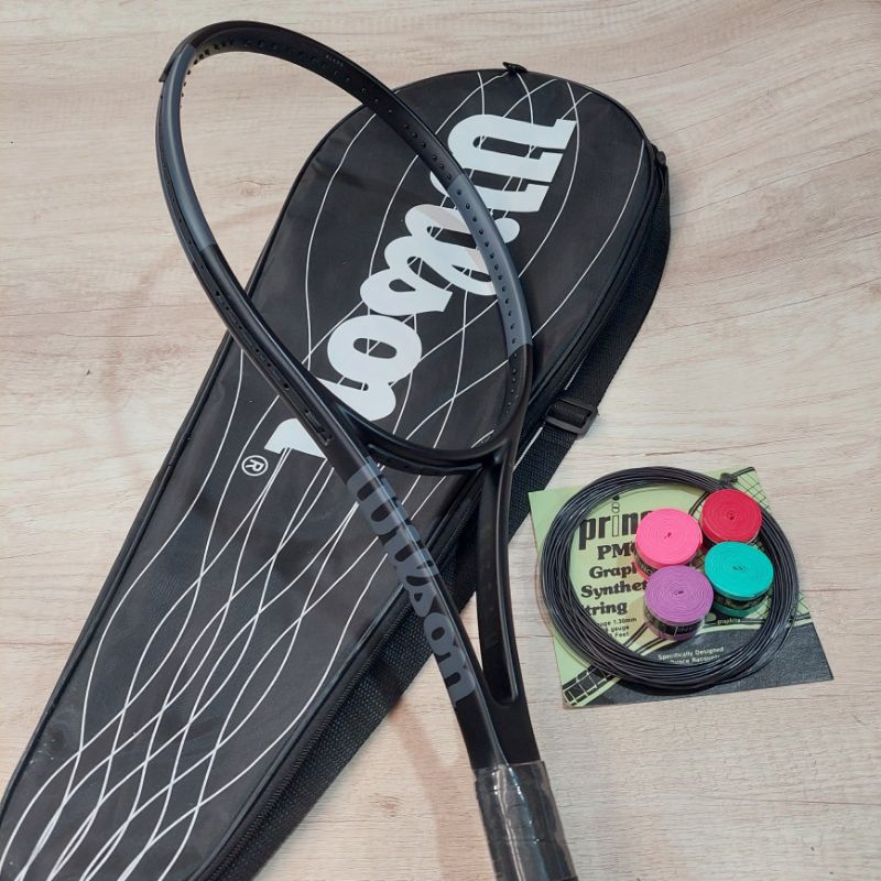 Jual RAKET TENIS WILSON BLADE BLACK GREY PREMIUM SIAP PAKAI SUDAH ...
