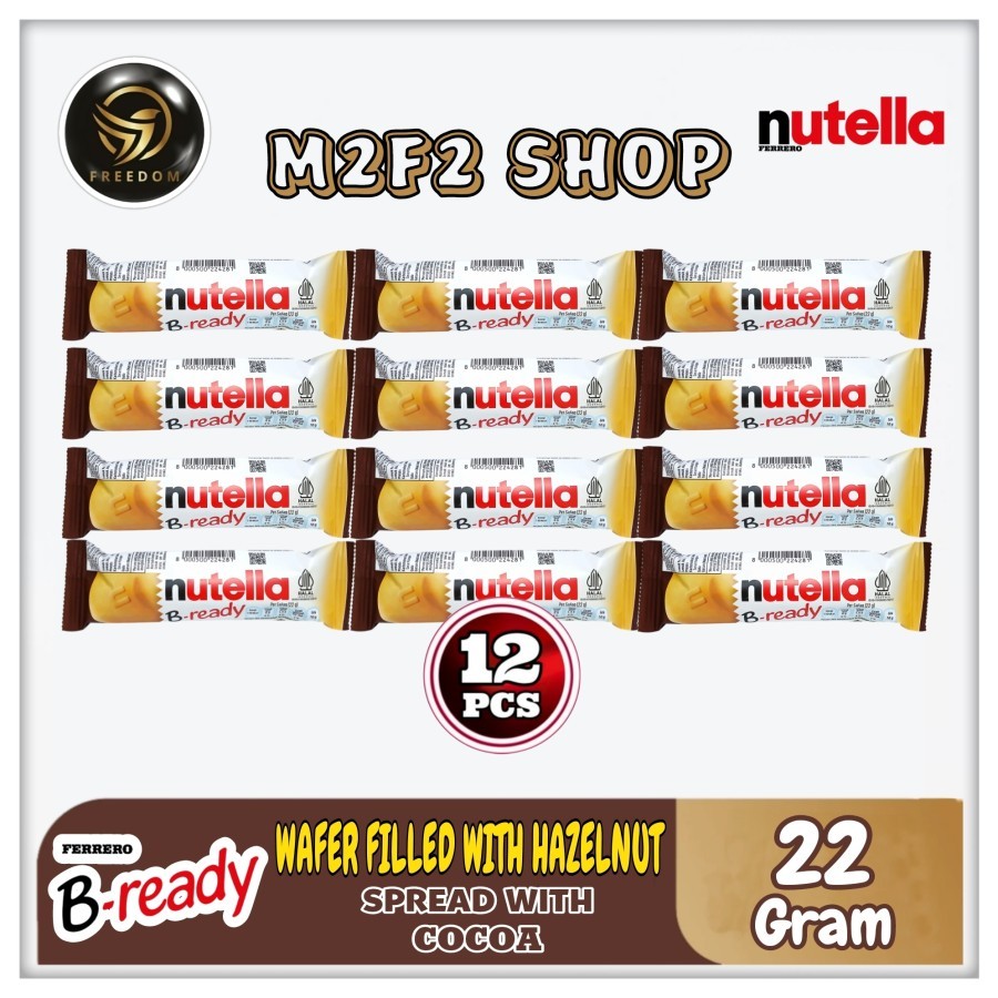 Jual Nutella B-ready Waffer Filled With Hazelnut Spread With Cocoa ...