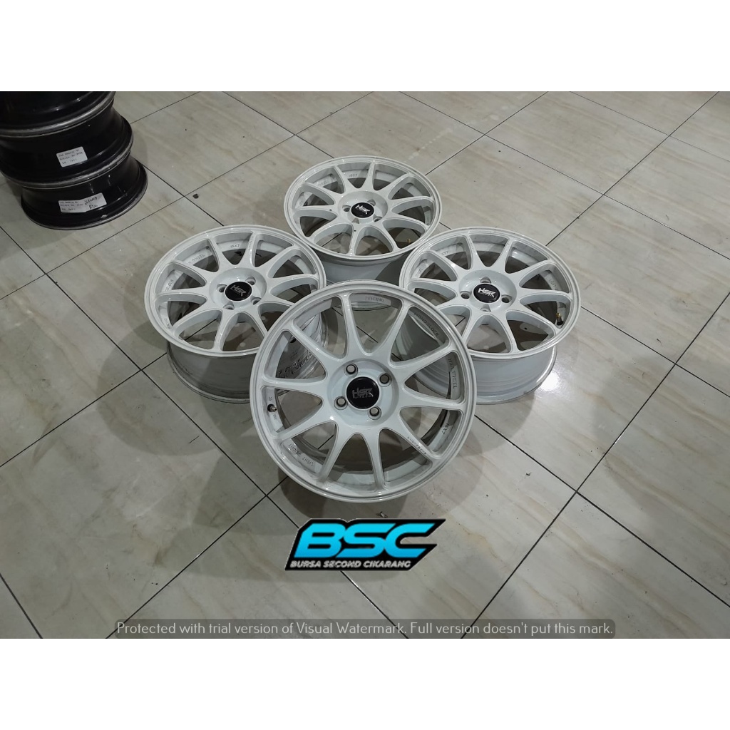 Jual Velg Racing Bekas R16 HSR Indy Putih Pcd 4x100 Ring 16 Buat Sigra Calya Brio Freed Jazz ...
