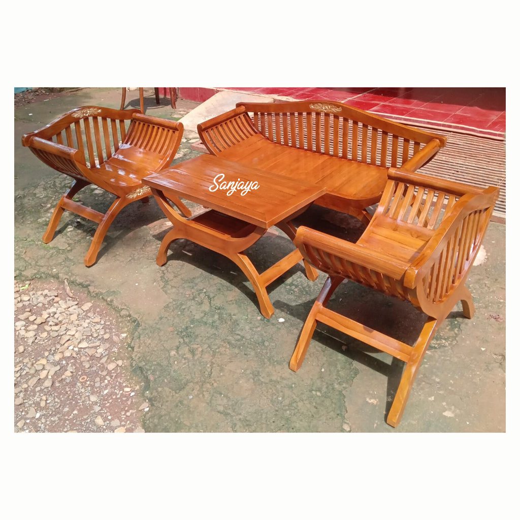 Jual SOFA YUYU DUDUKAN SANDARAN KAYU JATI SOFA TERAS KURSI SIRAMAN ...