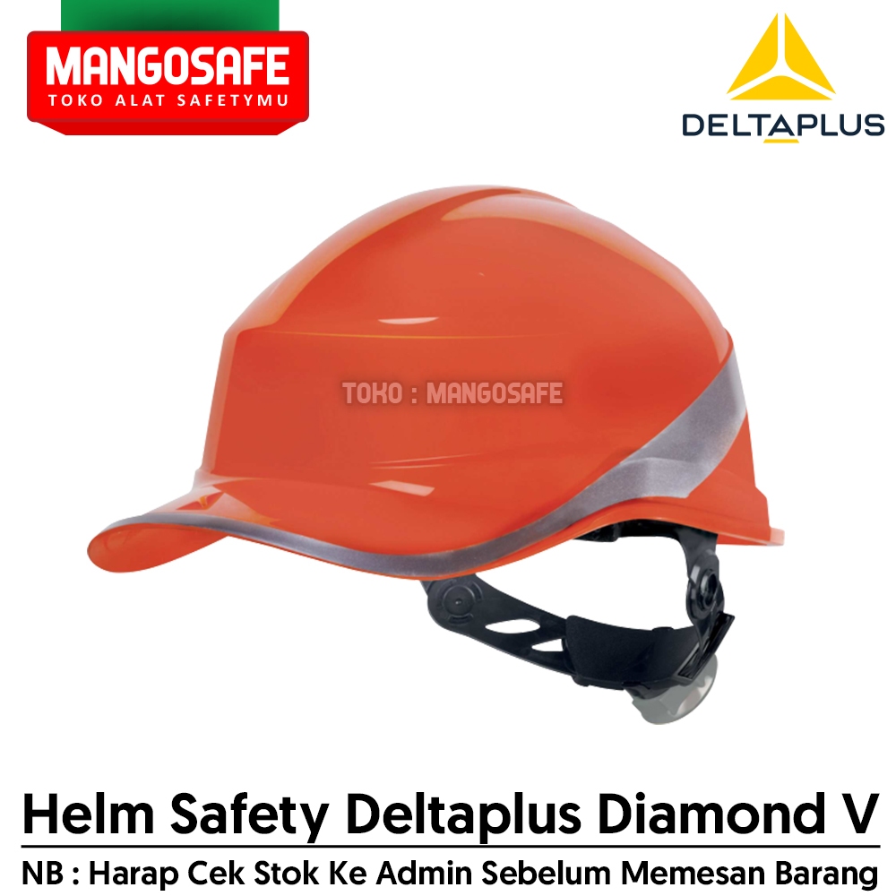 Jual Helm Proyek Deltaplus Venitex Diamond V Orange / Safety Helmet ...