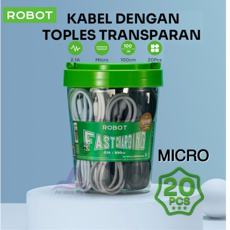 Jual (isi 20) Kabel data Micro Usb/ Type C/ Lightning Fast Charging ...