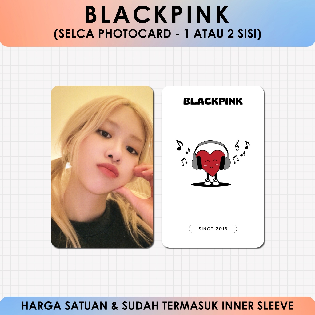 Jual UNOFFICIAL PHOTOCARD BLACKPINK SELCA | Shopee Indonesia