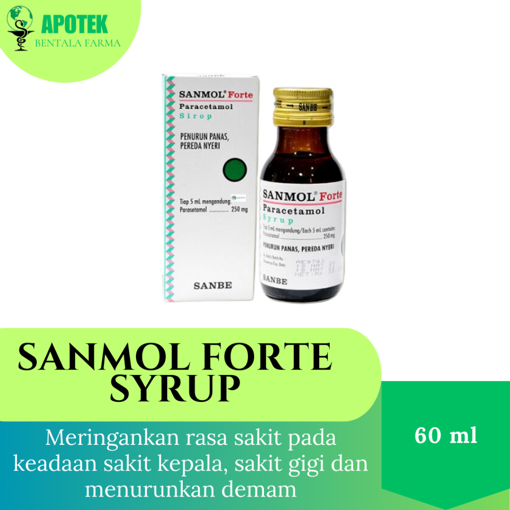 Jual Sanmol Forte Syrup Demam 60 ml | Shopee Indonesia