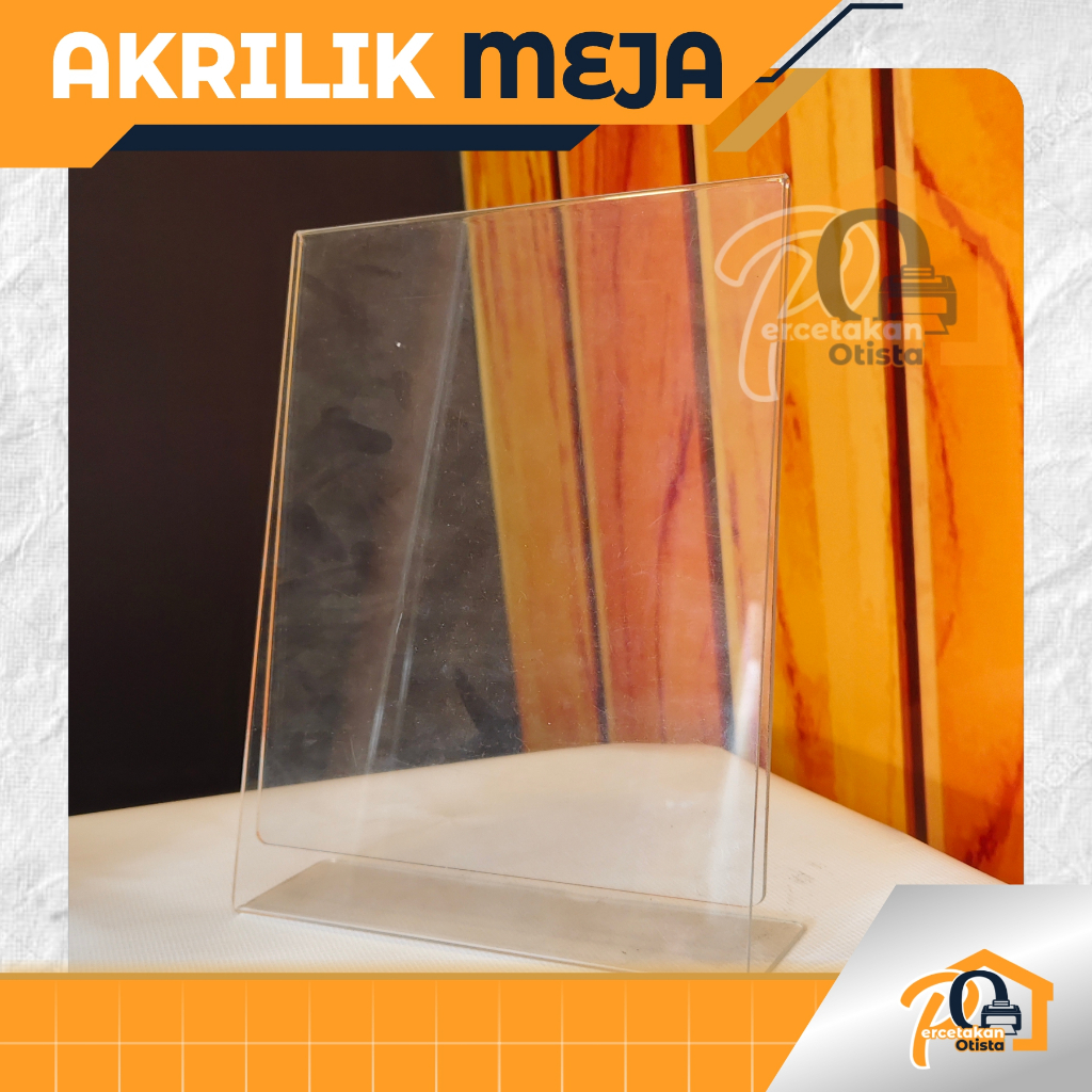 Jual akrilik meja qris, menu, promosi, dll, ukuran a6 | Shopee Indonesia
