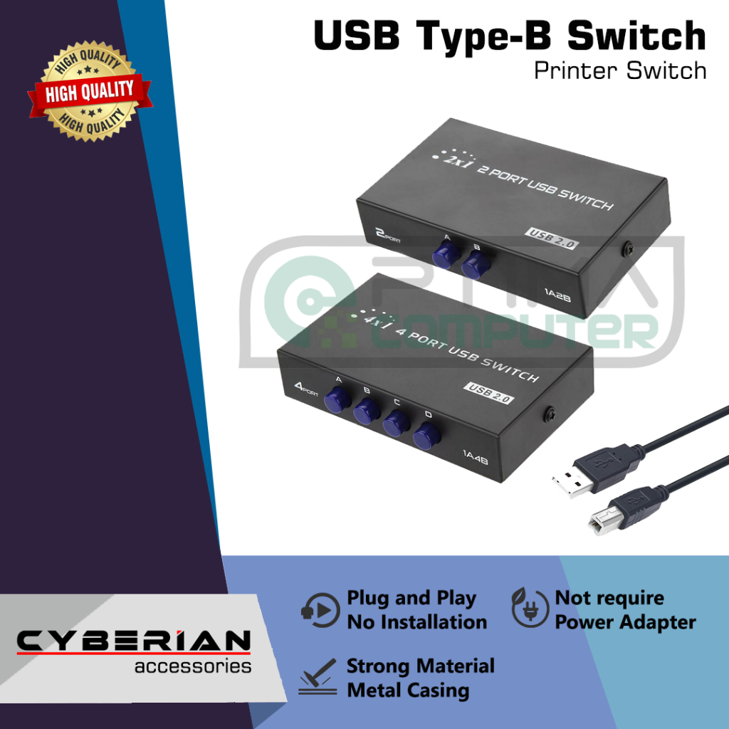 Jual USB 2.0 Type-B Switch (Printer Switch) | Shopee Indonesia