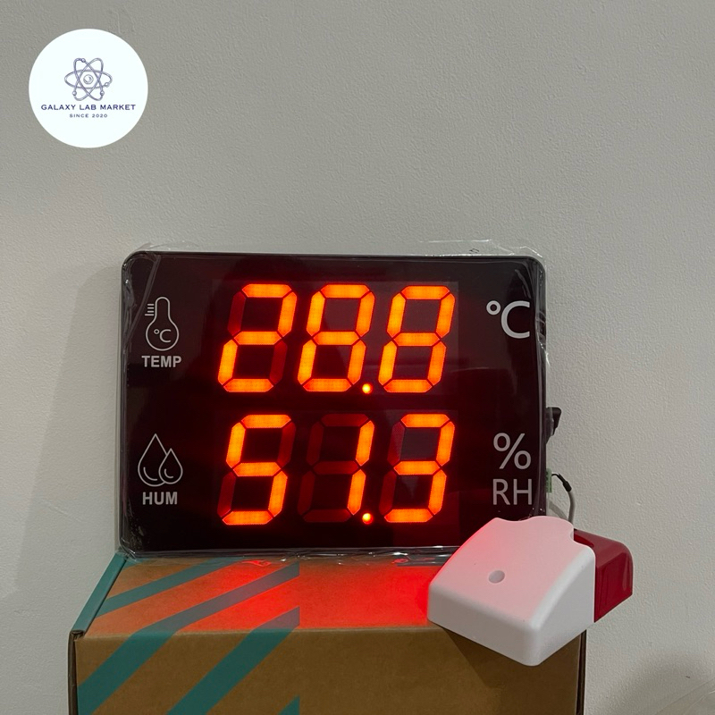 Jual Digital Thermo Hygrometer with External Alarm | Shopee Indonesia