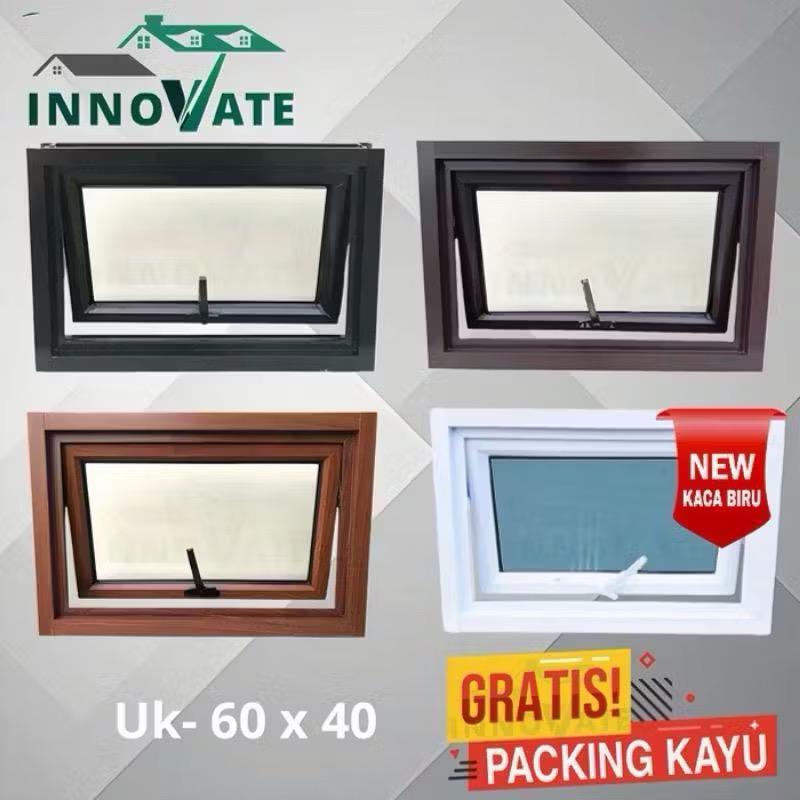 Jual TB GANEZA- (60X40 JENDELA BOVEN POLOS) SET JENDELA ALUMINIUM ...