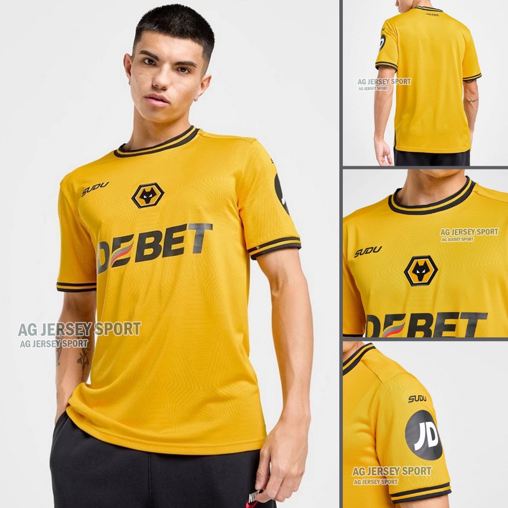 Jual JERSEY WOLVES NEW HOME KUNING 2024 2025 GRADE ORI BAJU SEPAK BOLA ...
