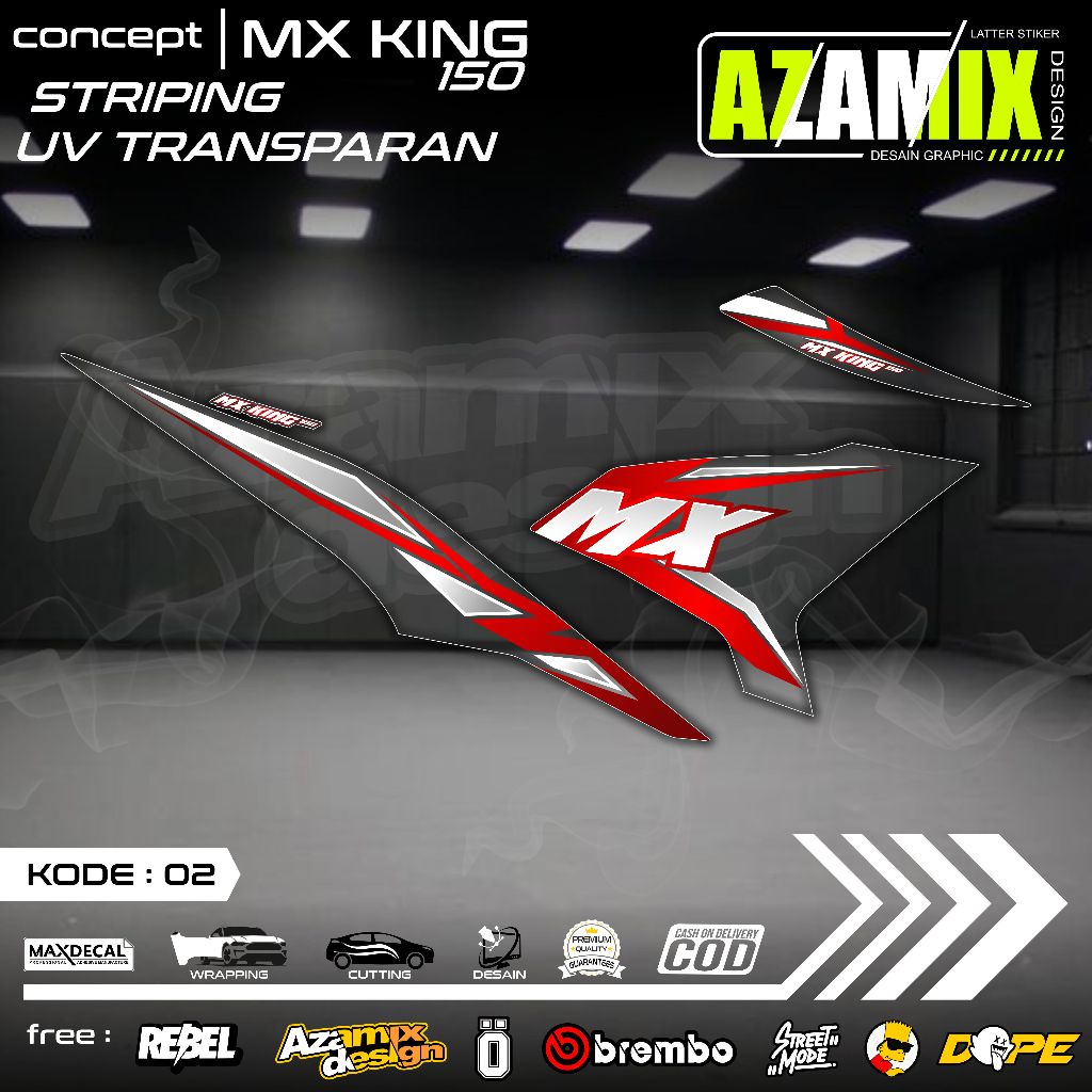 Jual 271 STRIPING TRANSPARAN MX KING - STRIPING TRANSPARAN MX KING ...