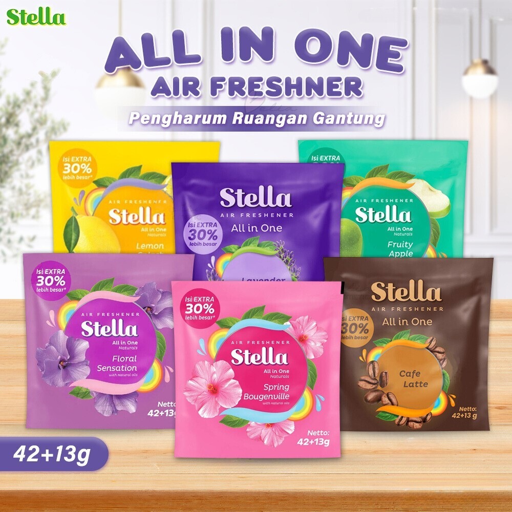 Jual STELLA All In One Naturals Air Freshner 42+13g | Stella Gantung GODREJ | Shopee Indonesia