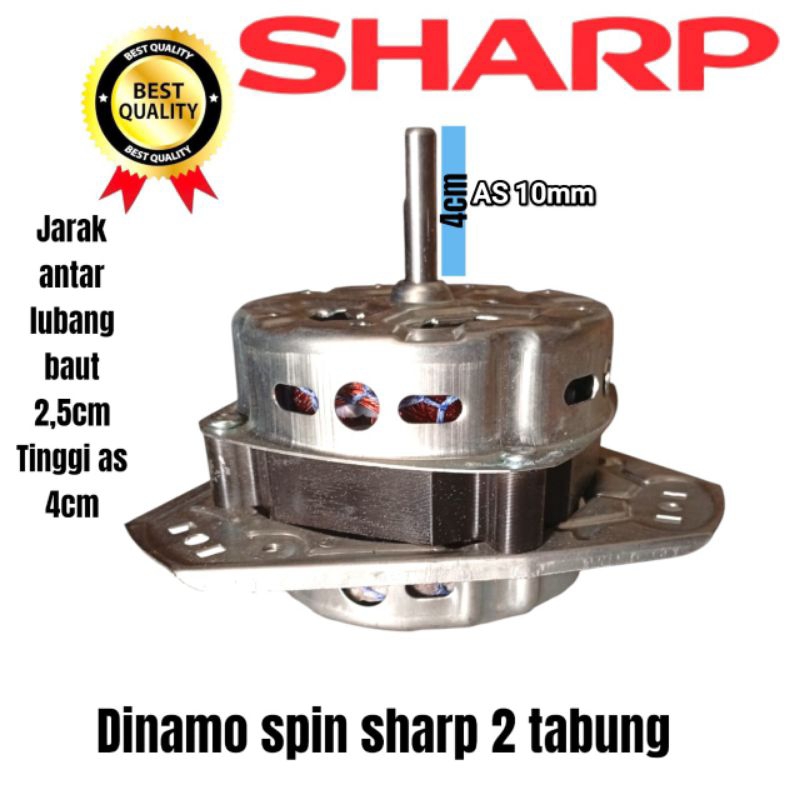 Jual DINAMO SPIN SHARP DINAMO PENGERING MESIN CUCI SHARP DINAMO MESIN CUCI 2 TABUNG SHARP ...