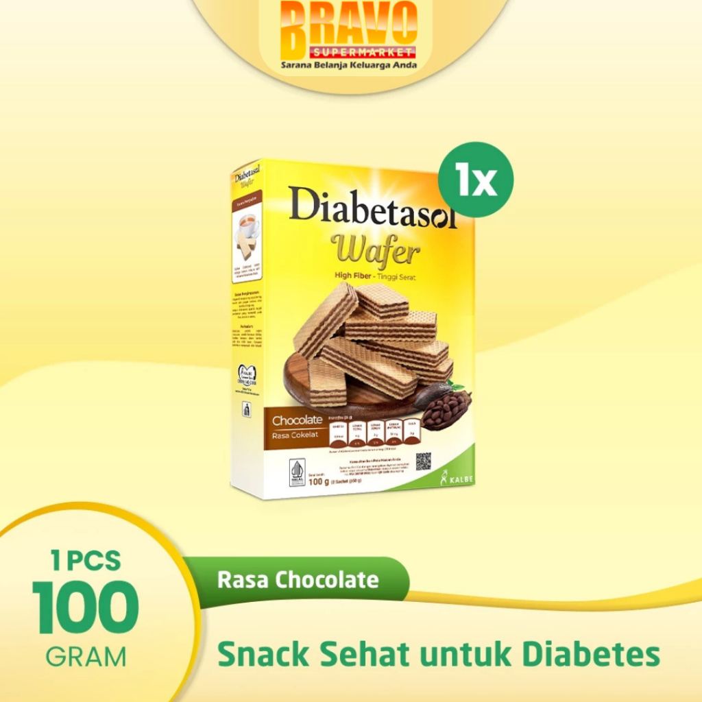 Jual Bravo Bojonegoro - Diabetasol Wafer Chocolate 2x50GR | Shopee ...