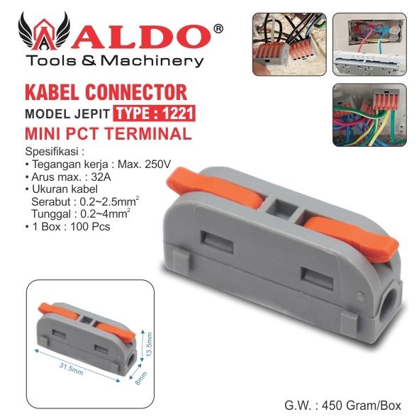 Jual KABEL KONEKTOR JEPIT 1221 / MINI PCT TERMINAL / KONEKTOR KABEL ...