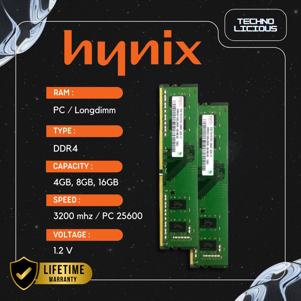 Jual Hynix Ram PC DDR4 8GB 16GB 3200 mhz PC 25600 GARANSI lifetime ...