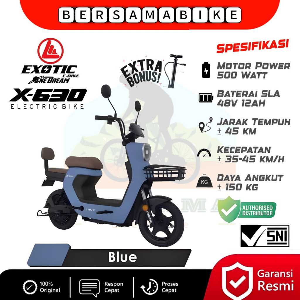 Jual Sepeda Listrik EXOTIC X-630 BY PACIFIC 500 Watt Electric Bike ...