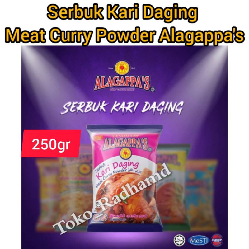 Jual Serbuk Kari Daging/Bumbu Kari Daging/Meat Curry Powder Alagappa's ...