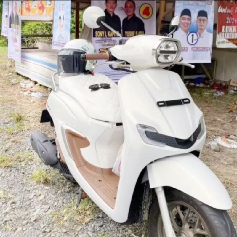 Jual Sarung Cover Kulit Jok Stylo 160 Modif Caferacer Wajik Terbaru ...