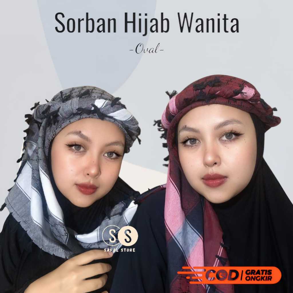 Jual Sorban Hijab Wanita Arabian Style Hijab Turki Malay Mudah Dibentuk ...